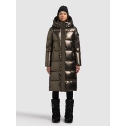 Khujo Damen Steppmantel "RACHEL2 SHINY", gold, Gr. L, unifarben, 100% Polyester, M&auml;ntel