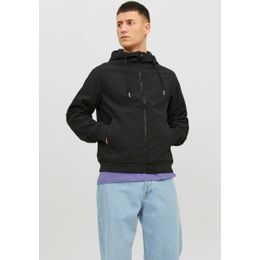 Jack & Jones JACK & JONES Herren Softshelljacke "JJEBASIC mit wasserabweisender Funktion", schwarz, Gr. XXXL, unifarben, Web, Obermaterial: 100% Polyester,