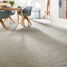ANDIAMO Teppichboden "Verona, Velours, Gesamth&ouml;he 6 mm, Luxusklasse LC2", B : 400cm 1 Stk., L: 450cm, braun, Schlafzimmer, Teppiche, Uni Farben,