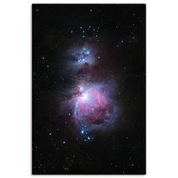 Wandbild Artland, B:80cm H:120cm, bunt, Wohnzimmer, Bilder, "Orionnebel im Sternbild Orion", als Alubild, Leinwandbild, Poster, Wandaufkleber in