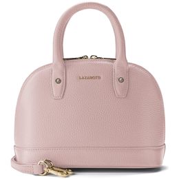 LAZAROTTI Damen Henkeltasche "Bologna Leather Handtasche Crossbody Leder 24 cm", rosa, Leder, Taschen