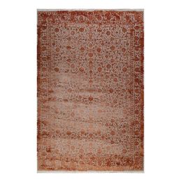 Teppich Esprit, B:133cm H:7mm L:200cm, braun, Viskose, Wohnzimmer, Teppiche, "Florida", Kurzflorteppich, gewebt, Vintage, retro, edel, orientalisch