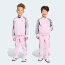 M&auml;dchen Trainingsanzug "SST", rosa, Gr. 116, adidas originals, Obermaterial: 100% Polyester, Sportanz&uuml;ge