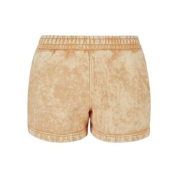 Urban Classics Damen Sweatshorts "Urban Classics Damen Ladies Towel Washed Sweat Shorts", beige, Gr. XS, unifarben, 70% Baumwolle, 30% Polyester,