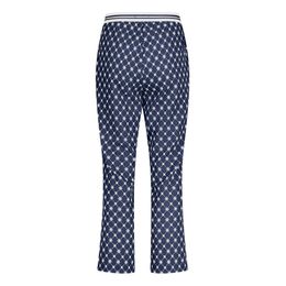Betty Barclay Damen Stoffhose "Damen Slim Fit"dunkelblau, wei&szlig;, Gr. 46, Obermaterial: 88% Polyester, 12% Elasthan, Hosen