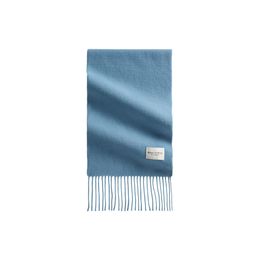 Marc O'Polo MARC O'POLO Damen Wollschal "mit langen Fransen"stormy sea, unifarben, Obermaterial: 100% Wolle, Modet&uuml;cher