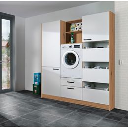 Express K&uuml;chen Schrank-Set EXPRESS K&Uuml;CHEN, B:180cm, wei&szlig;, Holzwerkstoff, Kastenm&ouml;bel-Sets, "Arta", ohne Ger&auml;te, vormontiert, mit Soft-Close-Funktion, Stellbreite
