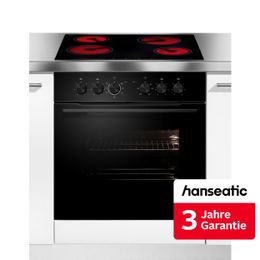 Hanseatic Elektro-Herd-Set "HB75AB+HC46CB", schwarz, Herdsets, inkl. 3 Jahre Herstellergarantie