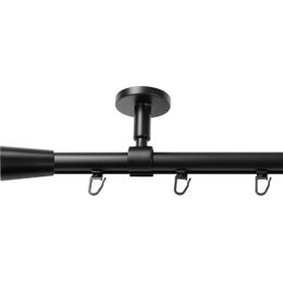 Gardinenstange SN DECO GROUP, L:480cm &Oslash;:19mm, schwarz, Gardinenstangen, "Gardinenstange Innenlauf Nizza &Oslash; 19 mm, 1-l&auml;ufig, Fixma&szlig;, verschraubt"