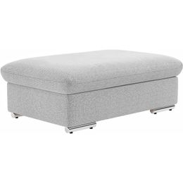 Sit & More Polsterhocker SIT & MORE, B:102cm H:43cm T:68cm, grau, 100% Polyester, Hocker, "Valantine, B: 101 cm", individuell zu kombinieren