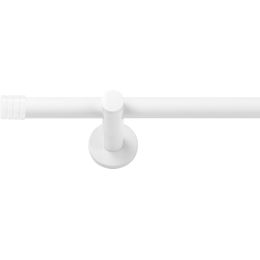 Gardinenstange SN DECO GROUP, L:120cm &Oslash;:19mmwei&szlig;, Gardinenstangen, "Gardinenstange Lille &Oslash; 19 mm, 1-l&auml;ufig, Fixma&szlig;, verschraubt"