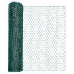 Voliere Windhager, B:100cm H:10cm, gr&uuml;n, Stahl, Tierk&auml;fige, "f&uuml;r Hasen, H&uuml;hner und V&ouml;gel, Kleintiergeflecht", Sechseck-Geflecht, Gittergr&ouml;&szlig;e 1 x 10 m