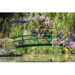 papermoon Fototapete "Giverney - Monets Garten.", B/L: 2m x 1,49m, Bahnen: 4 Stk., bunt, Wohnzimmer, Tapeten