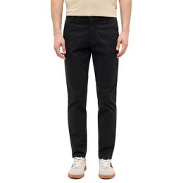 Mustang Herren 5-Pocket-Hose "Herren Style Brad Chino", schwarz, Gr. 30, unifarben, Web, 98% Baumwolle, 2% Elasthan, Hosen