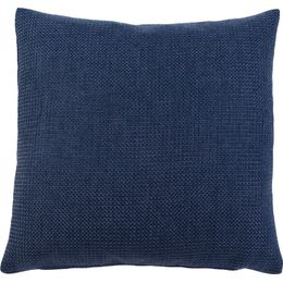 G&ouml;zze Dekokissen G&Ouml;ZZE, B:40cm L:40cm, blau, Obermaterial: 100% Polyester, Dekokissen_Sitzkissen_Kissenh&uuml;llen, "Dallas", in vielen Farben