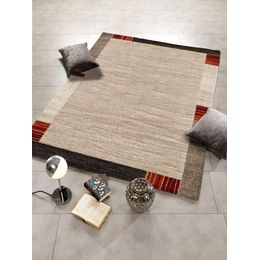 Teppich, B:120cm H:20mm L:170cm, braun, OCI DIE TEPPICHMARKE, Polypropylen (PP), Wohnzimmer, Teppiche, "CASTLE FLORA, auch als L&auml;ufer und Rund",