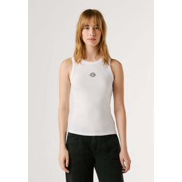 Pepe Jeans Damen T-Shirt "basic t-shirt PHOENIX"wei&szlig;, Gr. L, 95% Baumwolle, 5% Elasthan, Shirts