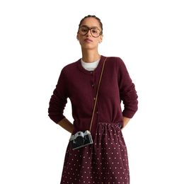 Marc O'Polo Damen Cardigan "aus Boucl&eacute;-Garn"mahagony jam, Gr. S, MARC O'POLO DENIM, unifarben, Obermaterial: 78% Schurwolle, 22% Polyamid. F&uuml;llung: 100% Nicht