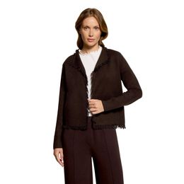 Cartoon Damen Strickjacke "Damen mit Fransen", braun, Gr. 38, Obermaterial: 52% Viskose, 30% Polyester, 18% Polyamid, Strickjacken