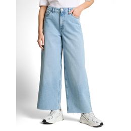 Damen High-waist-Jeans "MIJA", blau, Gr. XXL, Tom Tailor Denim, unifarben, Denim/Jeans, Obermaterial: 100% Baumwolle, Jeans, im Five-Pocket Style