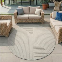 Outdoorteppich, H:8mm &Oslash;:200cm, wei&szlig;, Ayyildiz Teppiche, Polypropylen (PP), Teppiche, "NOVA 1202 , auch als L&auml;ufer und Rund", Material aus