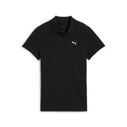 Puma Damen Poloshirt "ESS POLO", schwarz, Gr. XXL, unifarben, Piqu&eacute;, Obermaterial: 96% Baumwolle, 4% Elasthan, Shirts, mit normalem Kragen,