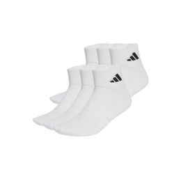 Herren Kurzsocken "Socken Cushioned Essentials Ankle Socks 6er Pack", adidas originals, Gr. 40, wei&szlig;, Obermaterial: 57% Baumwolle CO. 40% Polyester