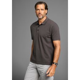 MAN'S WORLD MAN'S WORLD Herren Poloshirt, grau, Basic, Gr. 56, unifarben, Piqu&eacute;, Obermaterial: 100% Baumwolle, Shirts, Kurzarm, lockere Passform, unifarben