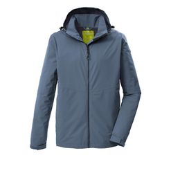 Killtec Herren Outdoorjacke "KOS 190 MN JCKT"stahlblau, Gr. XXL, Web, Obermaterial: 100% Polyester. Futter: 100% Polyester, Jacken, mit Kinnschutz,