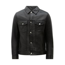 RICANO Herren Lederjacke "Lederjacke Roberto", schwarz, Gr. XXXL, Obermaterial: 100% Lammnappaleder LANA. Futter: 100% Polyester PES., Jacken,