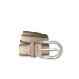 Bernd G&ouml;tz BERND G&Ouml;TZ Damen Lederg&uuml;rtel "Lederg&uuml;rtel mit dekorativer, fl&auml;chiger Designschlie&szlig;e", beige, Gr. 85, Rindsleder, G&uuml;rtel
