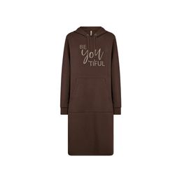 soyaconcept Damen Jerseykleid "Soya Concept Dress SC-BANU", braun, Gr. L, Obermaterial: 48% Modal, 48% Polyester, 4% Elasthan, Kleider