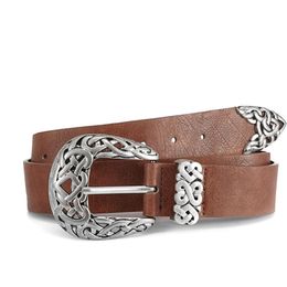 Lascana Damen H&uuml;ftg&uuml;rtel "Hoseng&uuml;rtel, Cowboyg&uuml;rtel, G&uuml;rtel, Jeansg&uuml;rtel, Westerng&uuml;rtel", braun, Gr. 80, unifarben, Lederimitat, G&uuml;rtel, mit Schnalle