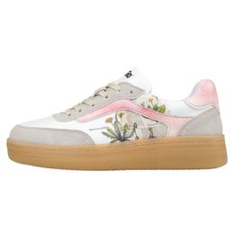 DOGO Damen Sneaker "Monet Low-Top Sneaker Botanical Notes Damen Sneaker", Gr. 36, bunt, Lederimitat, Schuhe, Handgefertigt