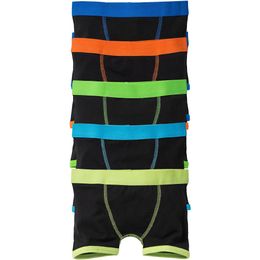 bonprix Jungen Boxershorts, Gr. 92schwarz, bunt, Obermaterial: 95% Baumwolle, 5% Elasthan, Unterhosen, weiches Material, elastische Beinabschl&uuml;sse,