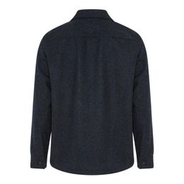 BOSS Orange Herren Outdoorhemd "Locky"dunkelblau404, Gr. M, meliert, Web, Obermaterial: 50% Wolle, 50% Polyester, Hemden, oversize fit, meliert