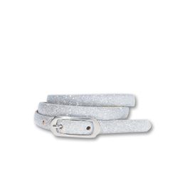 Silbergift Damen Lederg&uuml;rtel "Lederg&uuml;rtel im Luxuslook mit schmalem Style", silber, Gr. 85, Rindsleder, G&uuml;rtel
