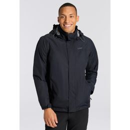 CMP Herren Regenjacke "MAN JACKET SNAPS HOOD", schwarz, Gr. 54, Web, Obermaterial: 100% Polyester. Futter: 100% Polyester, Jacken, atmungsaktiv,