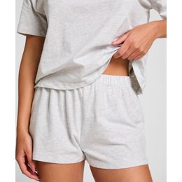Hunkem&ouml;ller HUNKEM&Ouml;LLER Damen Pyjama "Pyjamaset Cotton", Gr. Mgrau, 100% Baumwolle, Homewear-Sets