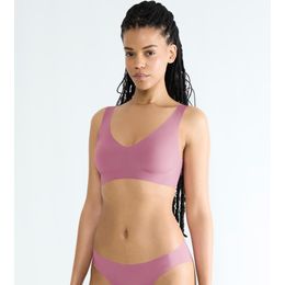Sloggi Damen Bralette "ZERO Feel 2.0", Gr. S, lila, Single Jersey, Obermaterial: 76% Polyamid, 24% Elasthan, BHs, mit herausnehmbaren Pads, mittlerer