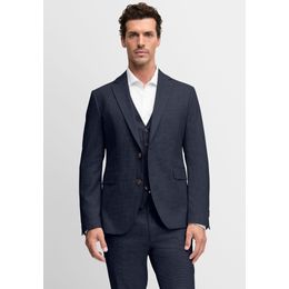 Cinque Herren Baukastensakko "CIDATA", blau, Gr. 48, gemustert, Web, Obermaterial: 59% Viskose, 39% Polyester, 2% Elasthan, Sakkos, in dezentem
