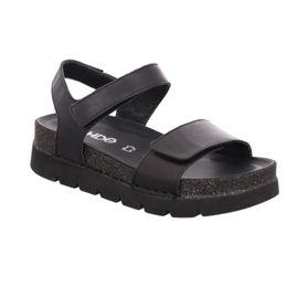 Rohde Damen Plateausandale "LATINA", Gr. 41, schwarz, Leder, unifarben, Schuhe, Sommerschuh, Urlaubsschuh mit markanter Plateausohle