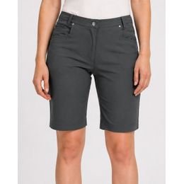 DEPROC Active Damen Cargoshorts "KENORA City Short", grau, Gr. 36, Web, 97% Polyester. 3% Elasthan, Hosen, In melierter Optik