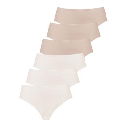 Nina von C. Damen H&uuml;ftslip "6er Pack Damen H&uuml;ftslip Daily", Gr. 46, bunt, Obermaterial: 100% Baumwolle CO., Unterhosen