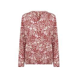 soyaconcept Damen Kurzarmhemd "Soya Concept T-shirt SC-FELICITY", rot, Gr. M, Obermaterial: 50% Baumwolle, 50% Viskose, Hemden