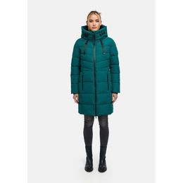 Marikoo Damen Winterjacke "Natsukoo XVI", gr&uuml;n, Gr. S, Obermaterial: 100% Polyester, Jacken, Stepp Mantel mit gro&szlig;er Kapuze