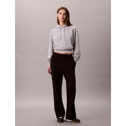 Damen Sweathose, schwarz, Gr. XS, Calvin Klein Jeans, unifarben, Sweatware, Obermaterial: 86% Baumwolle, 14% Polyester, Hosen, elastischer Bund,