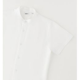 IDO Jungen Businessshirt "BOY SUMMER SHIRT"optical wei&szlig;, Gr. 152, 64% Leinen, 36% Baumwolle, Shirts