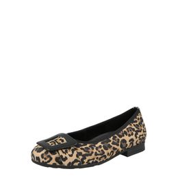 Gabor Ballerina Damen Gr&ouml;&szlig;e 36 beige / braun / schwarz Sommerschuhe