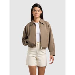 Khujo Damen Blouson "TOVEE", braun, Gr. XXL, unifarben, Web, 65% Baumwolle, 35% Polyester, Jacken